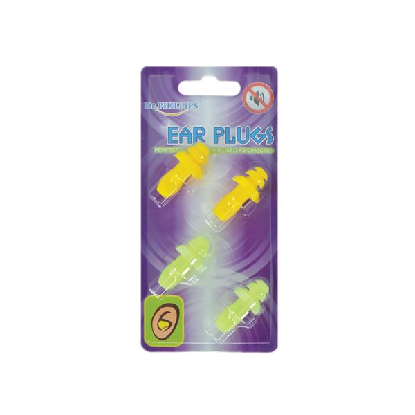 DR.PHILLIPS Ear Plugs - โฟมอุดหู 4 ชิ้น / แผง