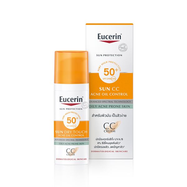 Eucerin Sun CC Cream Acne Oil Control SPF50+ PA++++ 50ml