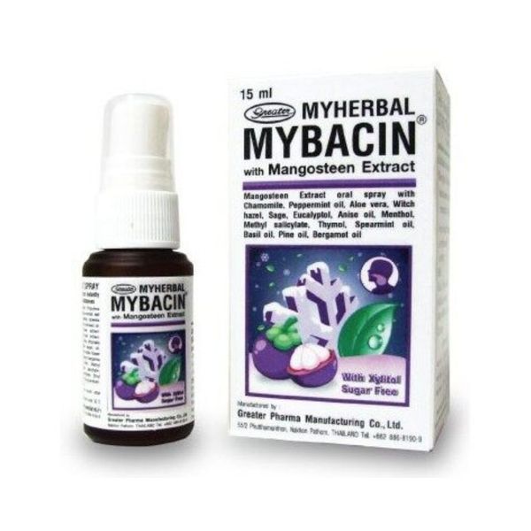MYBACIN สเปรย์พ่นช่องปากและลำคอ 15ML