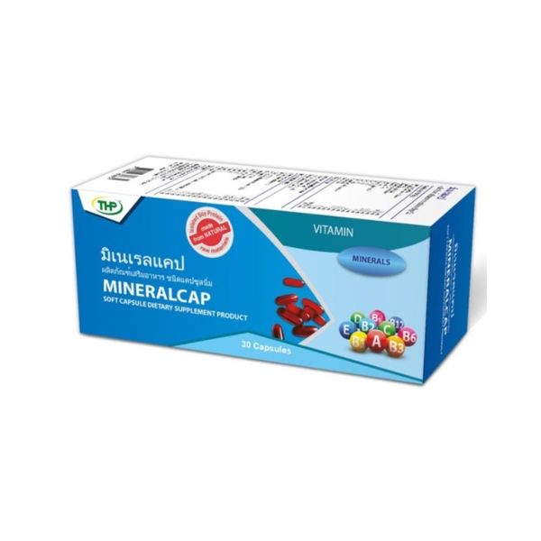 THP Mineralcap วิตามินรวม แร่ธาตุรวม บำรุงร่างกาย 30 แคปซูล