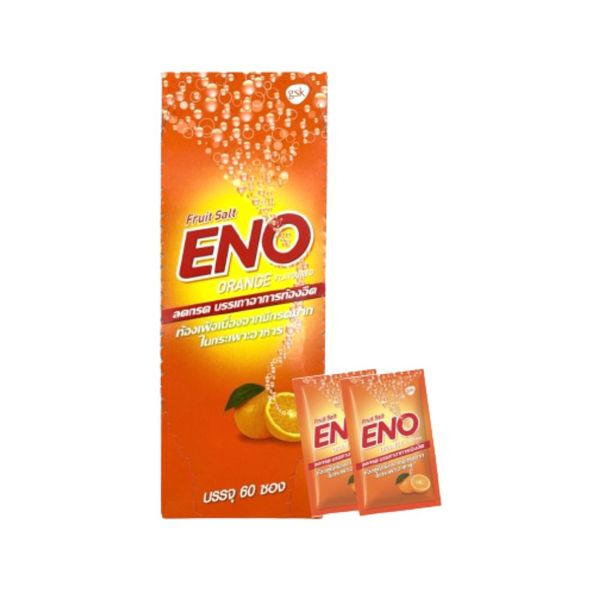 ENO ORANGE อีโน 4.3g รสส้ม ลดอาการท้องอืด ท้องเฟ้อ (ราคาที่แสดงเป็นราคา ...