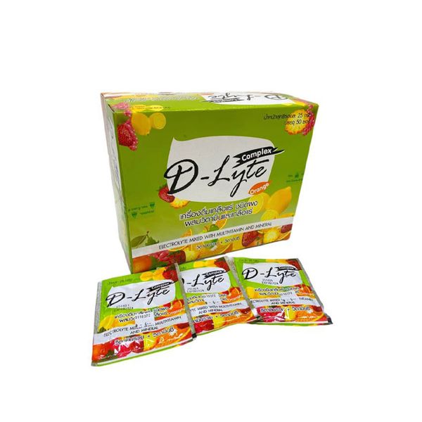 D-Lyte Complex ผงเกลือแร่ กลิ่นส้ม 25 กรัม
