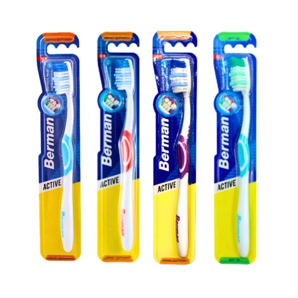 BERMAN แปรงสีฟัน รุ่น ACTIVE SOFT (คละสี)