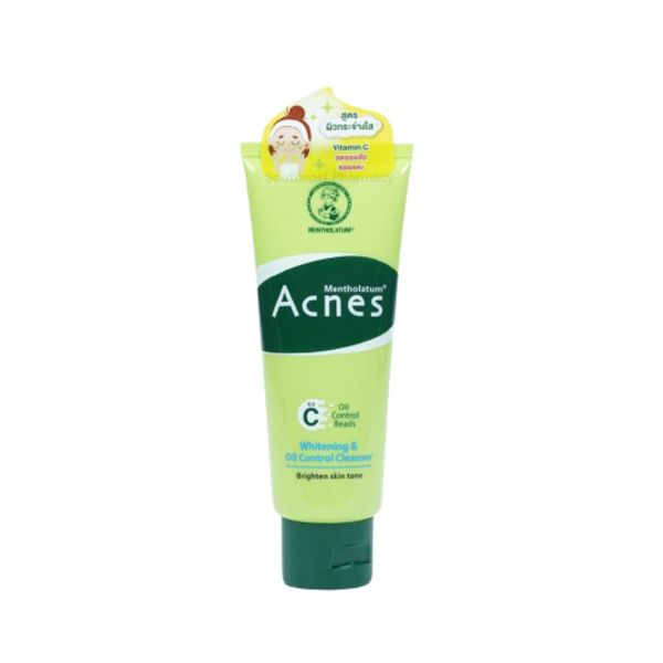 Mentholatum Acnes Whitening and Oil Control Cleanser สูตรกระจ่างใสและ ...