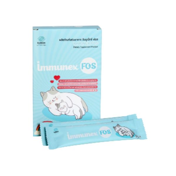IMMUNEX FOS อิมมูเน็กซ์ ฟอส ผลิตภัณฑ์เสริมอาหารพรีไบโอติก (กล่อง 10 ซอง) .B