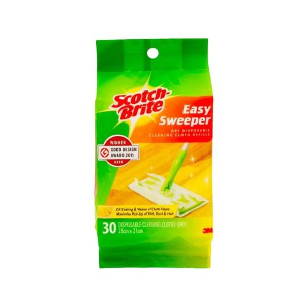 3M SCOTCH BRITE easy sweeper dry ผ้าเช็ดเก็บฝุ่น แบบไฟฟ้าสถิต ขนาด ...