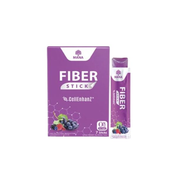MANA FIBER STICK ผลิตภัณฑ์เสริมอาหารเจลลี่ไฟเบอร์ (กล่อง 7 ซอง)