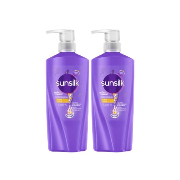 SUNSILK Perfect Straight Shampoo Set ซันซิล เพอร์เฟค สเตรท แชมพู แพ็ค ...
