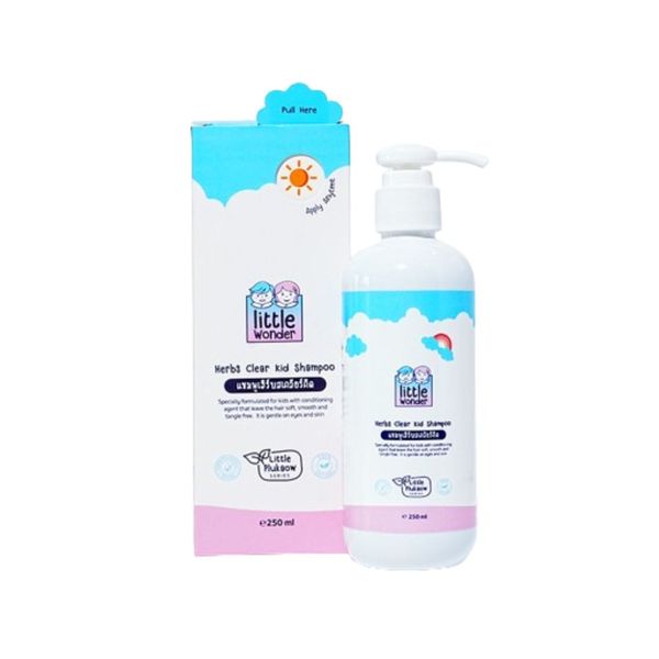 LITTLE WONDER Herbs Clear Kid Shampoo แชมพูทำความสะอาดศีรษะและร่างกาย ...