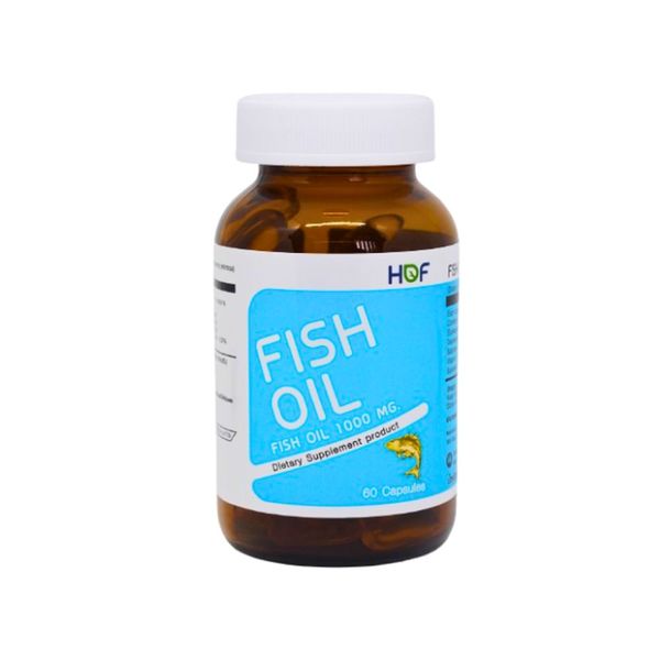 HOF FISH OIL 1000MG ผลิตภัณฑ์เสริมอาหารน้ำมันปลา (60 แคปซูล)
