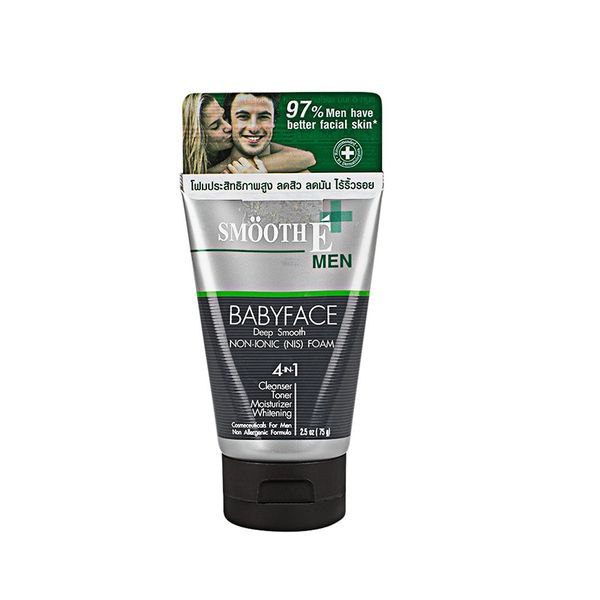 Smooth E Men Babyface Deep Smooth Non Ionic Foam 2.5oz.