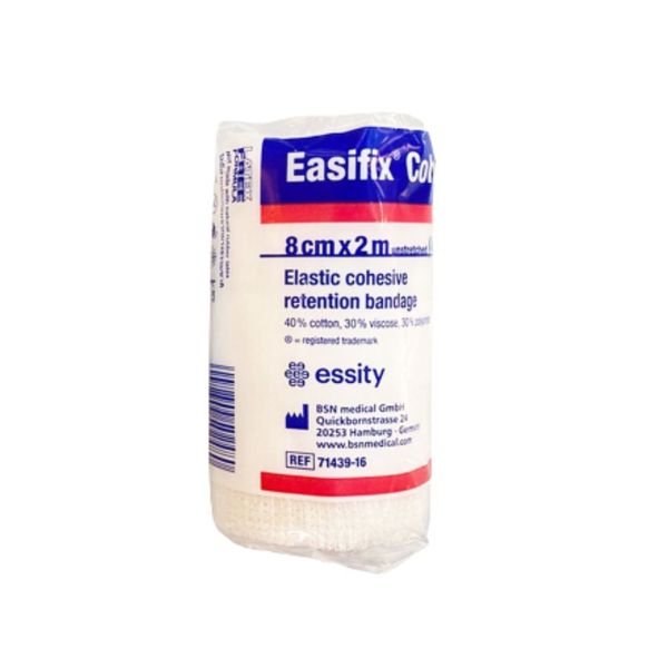Easifix Cohesive ผ้ายึดวัสดุปิดแผล ขนาด 8 ซม. X 4 ม.