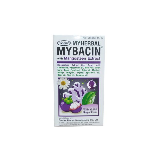 MYBACIN สเปรย์พ่นช่องปากและลำคอ 15ML