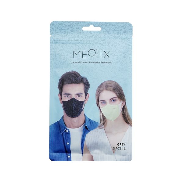 Meo X หน้ากาก สีเทา ไซส์ L จำนวน 3 ชิ้น