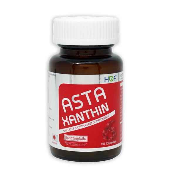 HOF Astaxanthin สาหร่ายแดง 6 mg. 30 แคปซูล